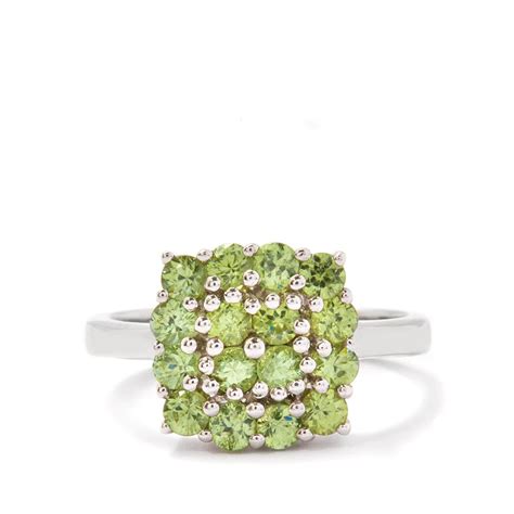 130cts Ambanja Demantoid Garnet Sterling Silver Ring Gemporia