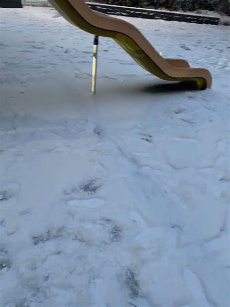 🙆눈 쌓인 놀이터에서 스트레스 날리는 펑글이🐶 Youtube