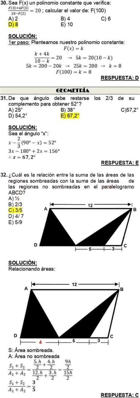 Solucionario Examen Admisi N Universidad Nacional De San Mart N Prueba Unsm De Ingreso
