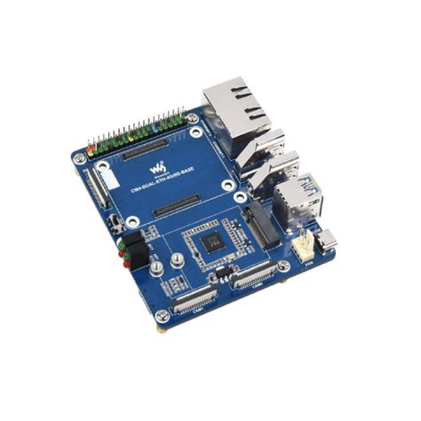 Waveshare Dual Gigabit Ethernet G G Base Board Designed For Raspberry Pi Compute Module Buy