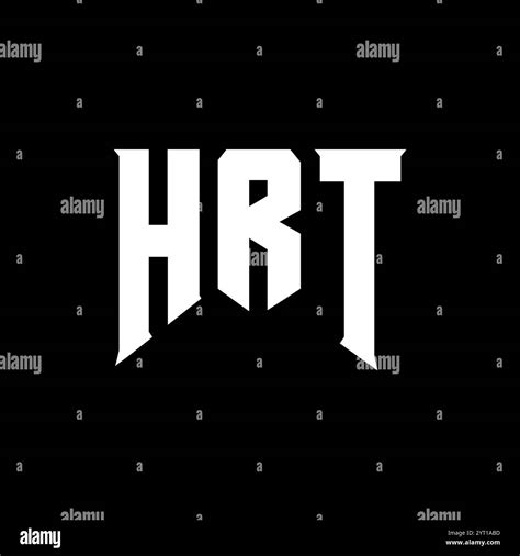 Hrt Letter Logo Design For Technology Company Hrt Logo Design Black