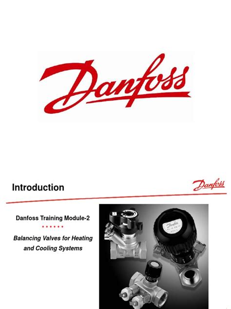 Danfoss Training Module 2 V3 Balancing Valves Compressed Pdf Valve