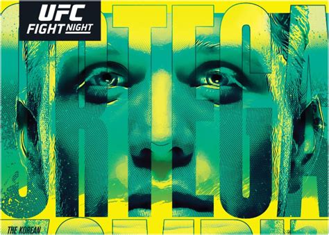 Пуснаха постера за Ufc Fight Night Ортега срещу Корейското зомби — Mmabg