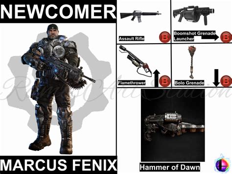 Marcus Fenix Smash Bros Moveset By Ramosartstation On Deviantart