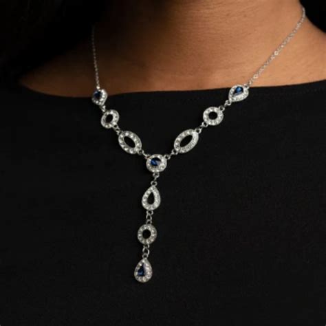 Paparazzi Jewelry Royal Redux Blue Necklace Poshmark