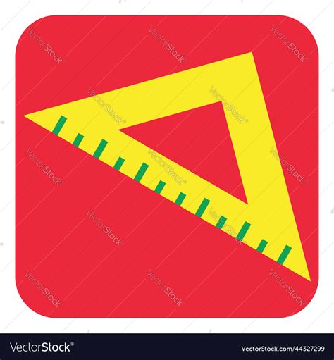 Education Ruler On A White Background Royalty Free Vector