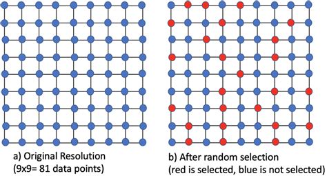 Schematic Example Showing Random Sampling For Regular Grid Data A