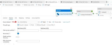 Adf Passing A Filename To Use As A Ds In An Execute Pipeline