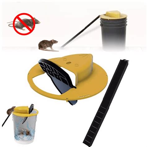 Melliful Bucket Lid Mouse Traps, Slide Bucket Lid Mouse Rat Trap ...