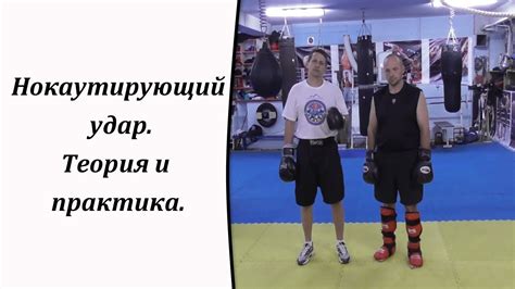 Нокаутирующий удар Теория и практика Youtube