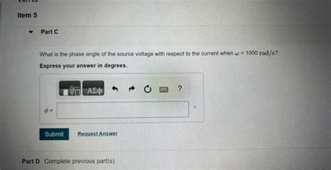 solved compute the impedance of a series r l c circuit at