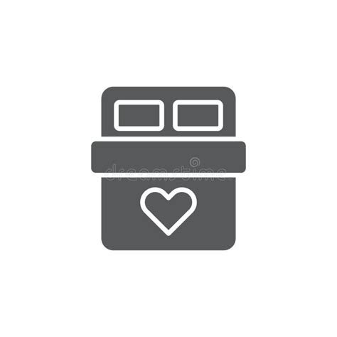 Couple Making Love Bed Vector Icon Symbol Isolated On White Background