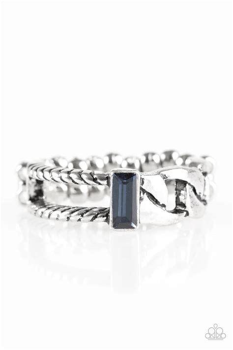 Paparazzi Ring ~ Runway Edge Blue Paparazzi Jewelry Online Store