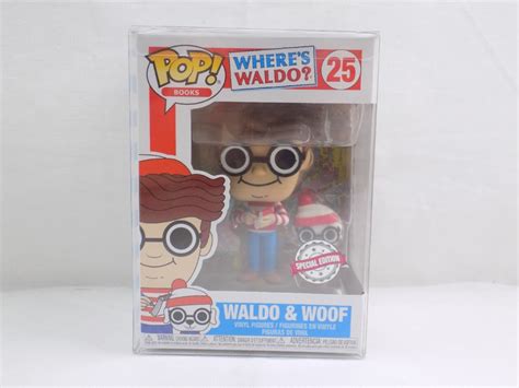 Brand New Funko Pop Waldo And And Woof 25 Wheres Waldo Wally Vinyl