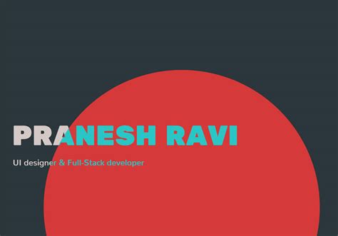 Pranesh Ravi Css Winner
