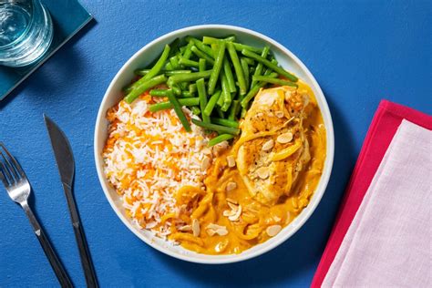 Hähnchen in Curry Sahne Soße Rezept HelloFresh