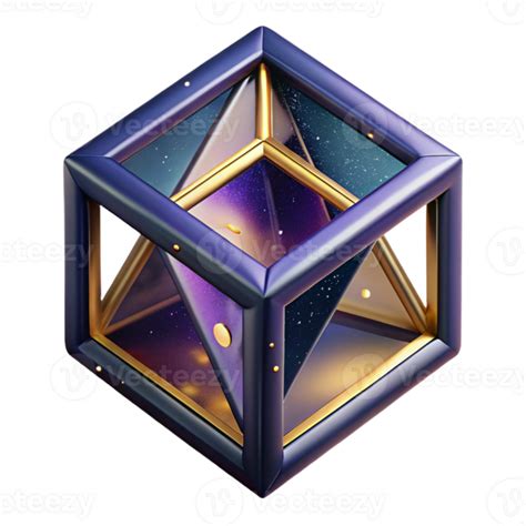 Dramatic Modern D Cube Illusion Cutout With Perspective Shift Exclusive 60059041 Png