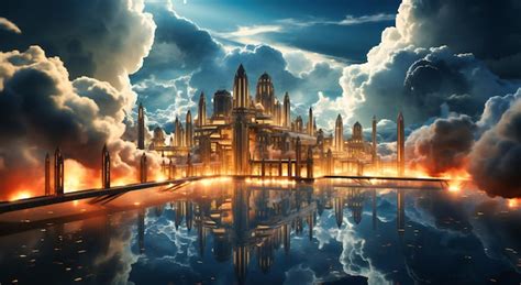 Premium Ai Image Cloud Based Storage Servers In The Sky