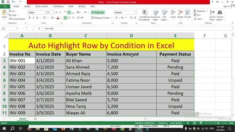 Auto Highlight Row By Condition In Excel Use Of Conditional Formatting For Auto Highlight