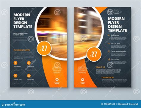 Brochure Template Layout Design Corporate Business Cover For Annual Report Catalog Magazine