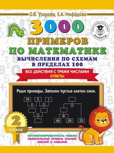 3000 примеров по математике Вычисления по схемам в пределах 100 Все действия с тремя числами