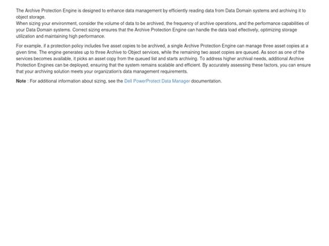 Sizing Considerations Archive To Object Storage Using Dell