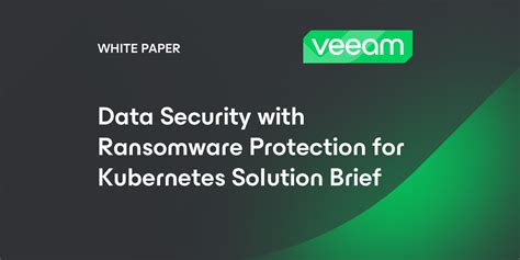 data security with ransomware protection for kubernetes solution brief