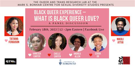 Black Queer Experience What Is Black Queer Love Mark S Bonham Centre For Sexual Diversity