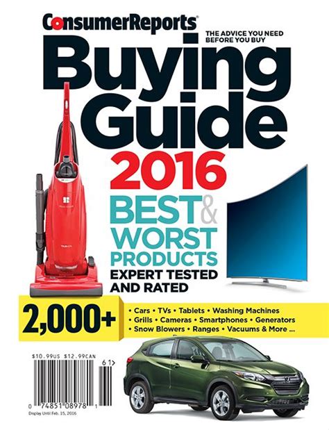 Consumer Reports Buying Guide 2016 New Books Buying Guide Consumer