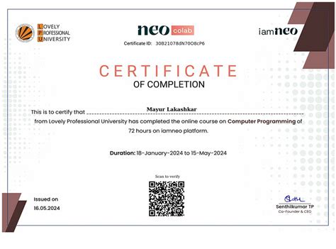 Certification Cprogramming Neocolab Softwaredevelopment