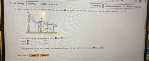 solved a block of mass m 7 40 kg is released from rest from