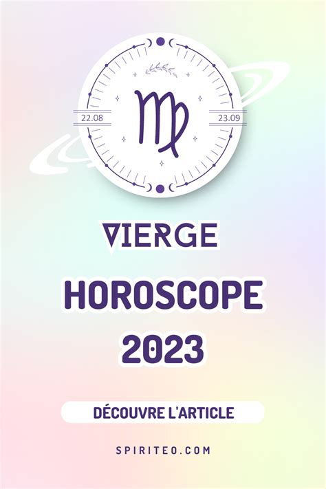 Horoscope Vierge 2023 Artofit
