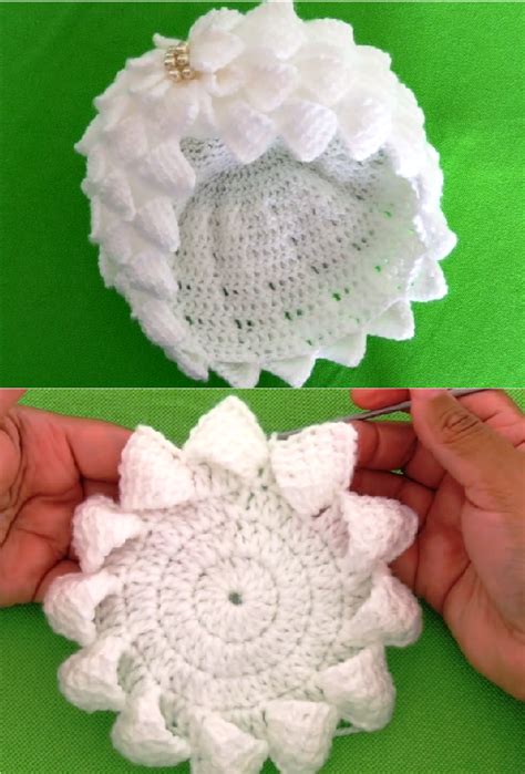 Crochet 3 D Beanie Hat Crochet Ideas