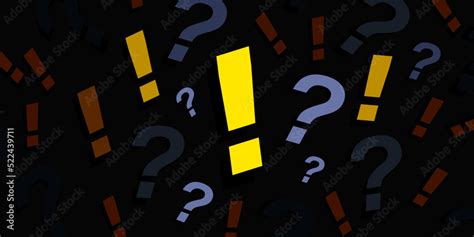 Solution Concept Abstract Background With Question Mark And Exclamation Mark Modern Vector