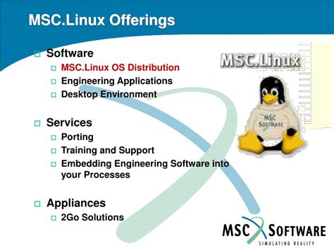 PPT MSC Linux PowerPoint Presentation Free Download ID 5916803