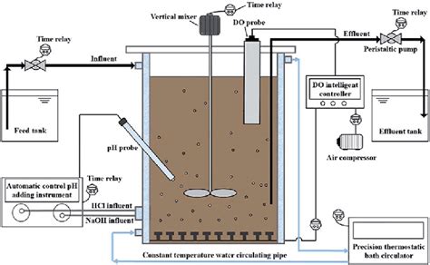 Schematic Representation Of The Lab Scale Anaerobicaerobic Sbr System