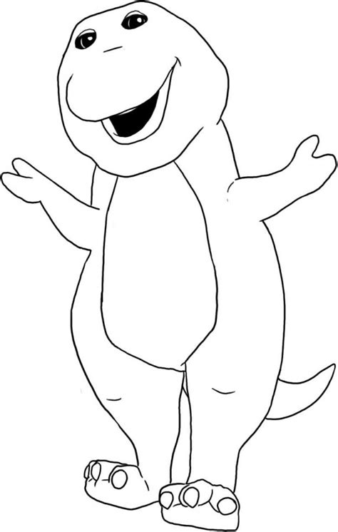Kbrguru Barney Coloring Pages To Print Out