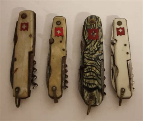 Couteau Pliant Ancien Multifonction Suisse Eur Picclick Fr