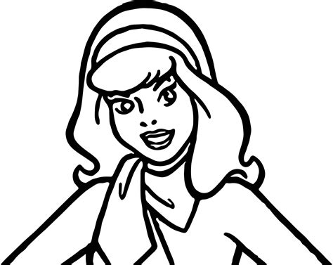 Daphne Scooby Doo Coloring Pages Hanaaxbender