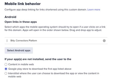 How Do I Connect My Bitly Custom Domain To My Mobile Apps Bitly Support