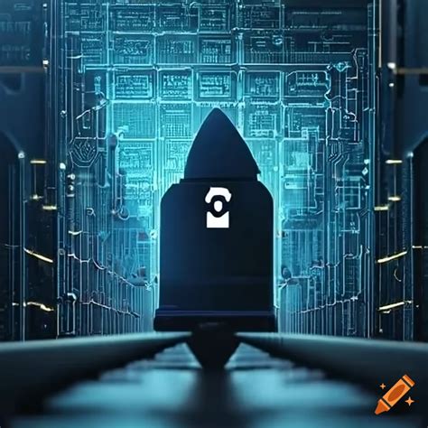 illustration of cybersecurity insider threat on craiyon