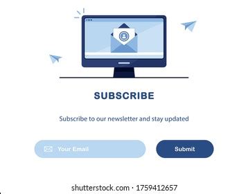 Vector Banner Email Marketing Envelope Subscription Stock Vector Royalty Free