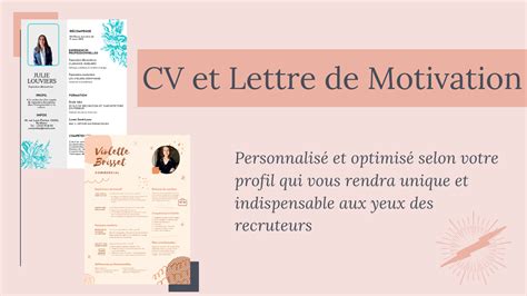 Je vais embellir votre candidature en créant un CV original et percutant