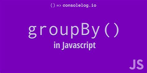 Groupby In Javascript