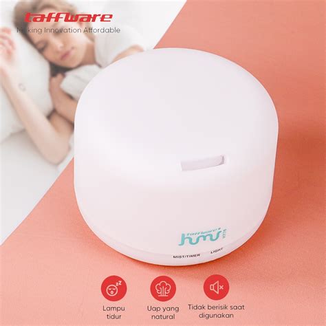 Jual Taffware Humidifier Diffuser Aromatheraphy Elektrik 7 Warna