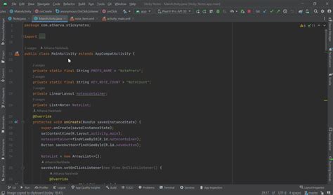 Atharva Narkhede On Linkedin Androiddevelopment Stickynotesapp Codeclause Internship