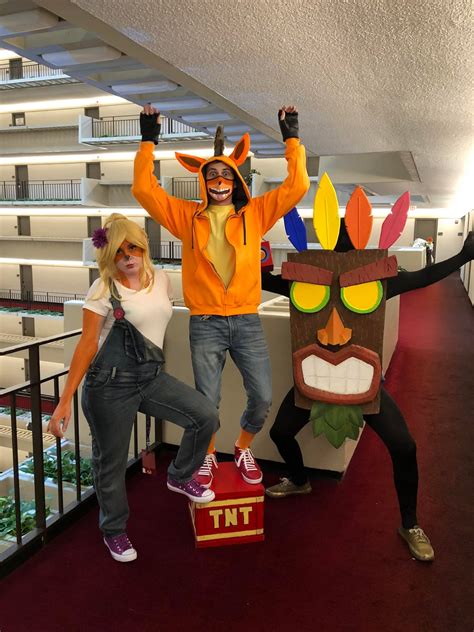 Me And My Sister As Crash And Coco And Her Bf As Aku Aku At Dragoncon R Gaming