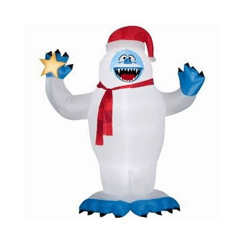 Gemmy Airblown Inflatable Bumble W Santa Hat Giant 12 Ft Tall
