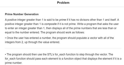 Solved Problem Prime Number Generation A Positive Integer