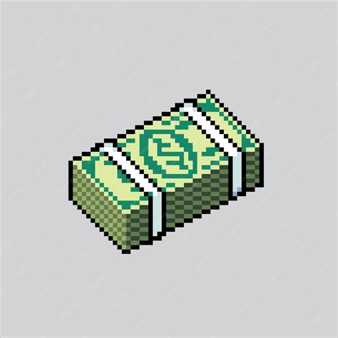 Premium Vector Pixel Art Illustration Cash Money Pixelated Cash Money
